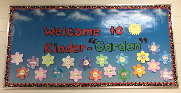 September bulletin board – Welcome to Kinder-“GARDEN”